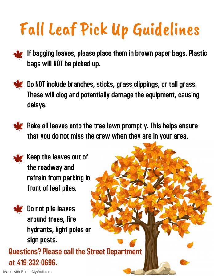 Fall Leaf Pick-up | The City of Fremont Ohio Fall Leaf Pick-up | The City of Fremont Ohio